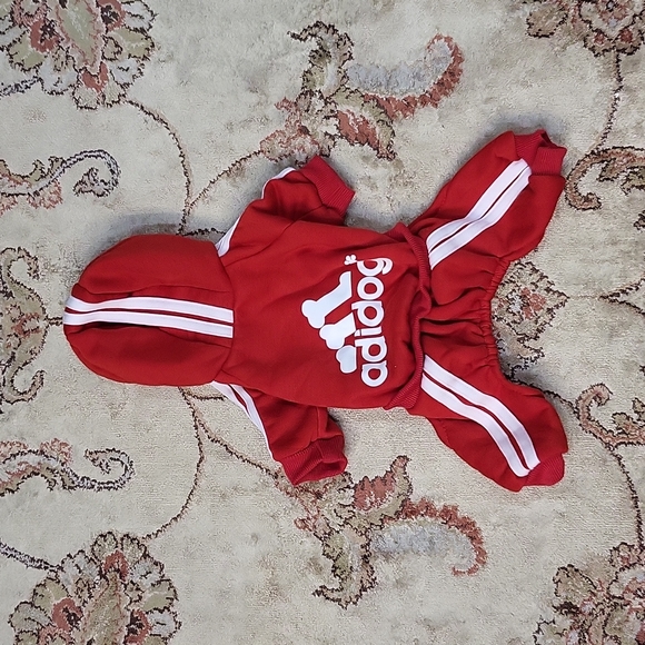Adidog | Dog | Adidog Red Dog Apparel Small | Poshmark